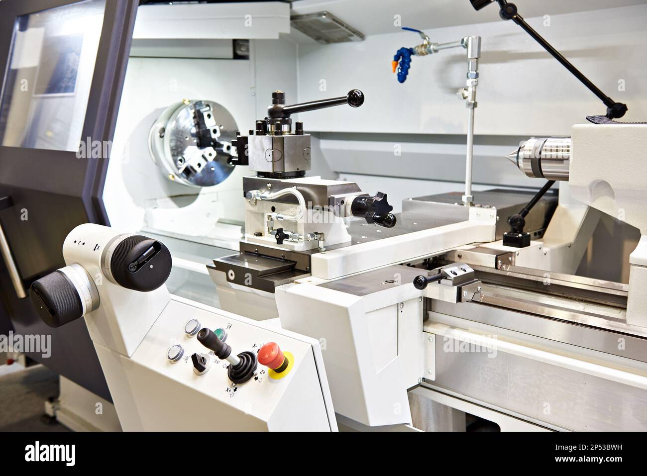 Lathe machine for metal work Stock Photo - Alamy