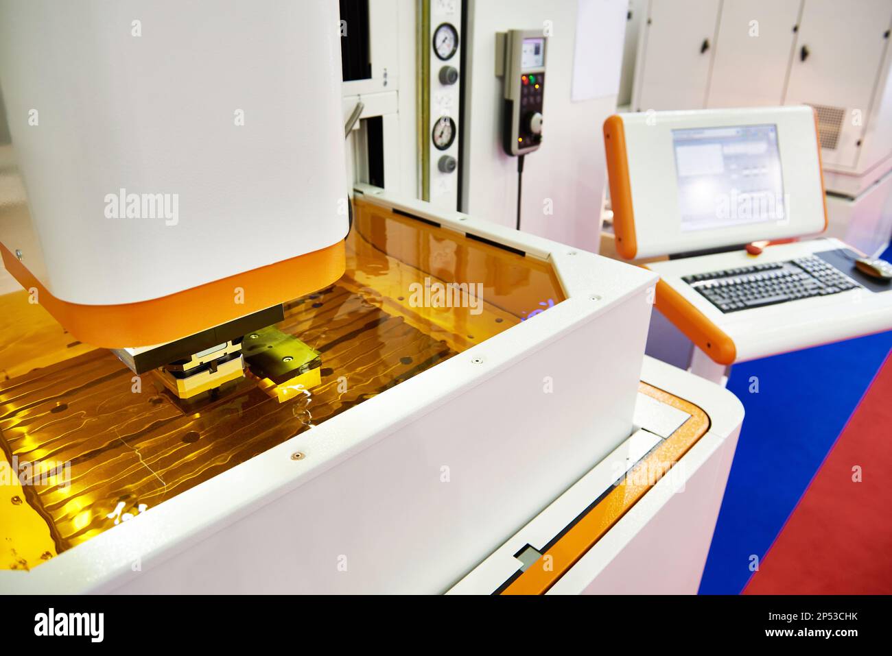 Electro spark erosion machine with control panel Stock Photo - Alamy