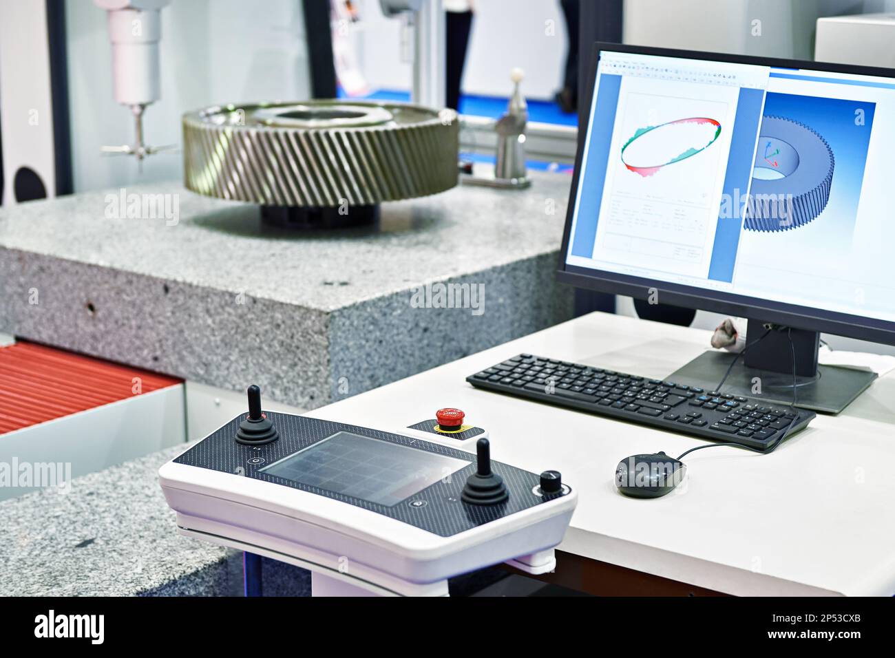 Coordinate Measuring Machine with 3d head Stock Photo - Alamy