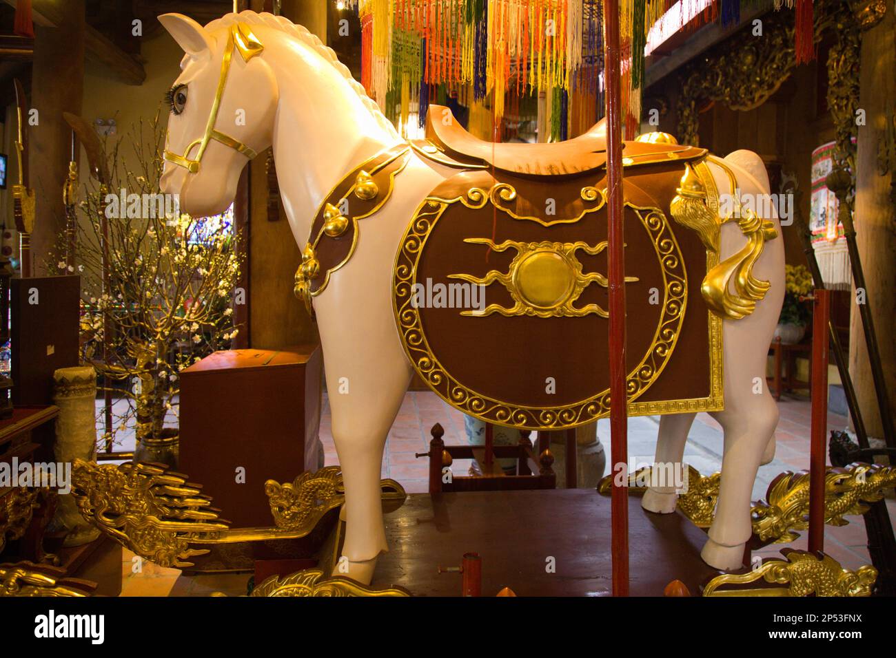 Vietnam, Hanoi, White Horse Temple Stock Photo - Alamy