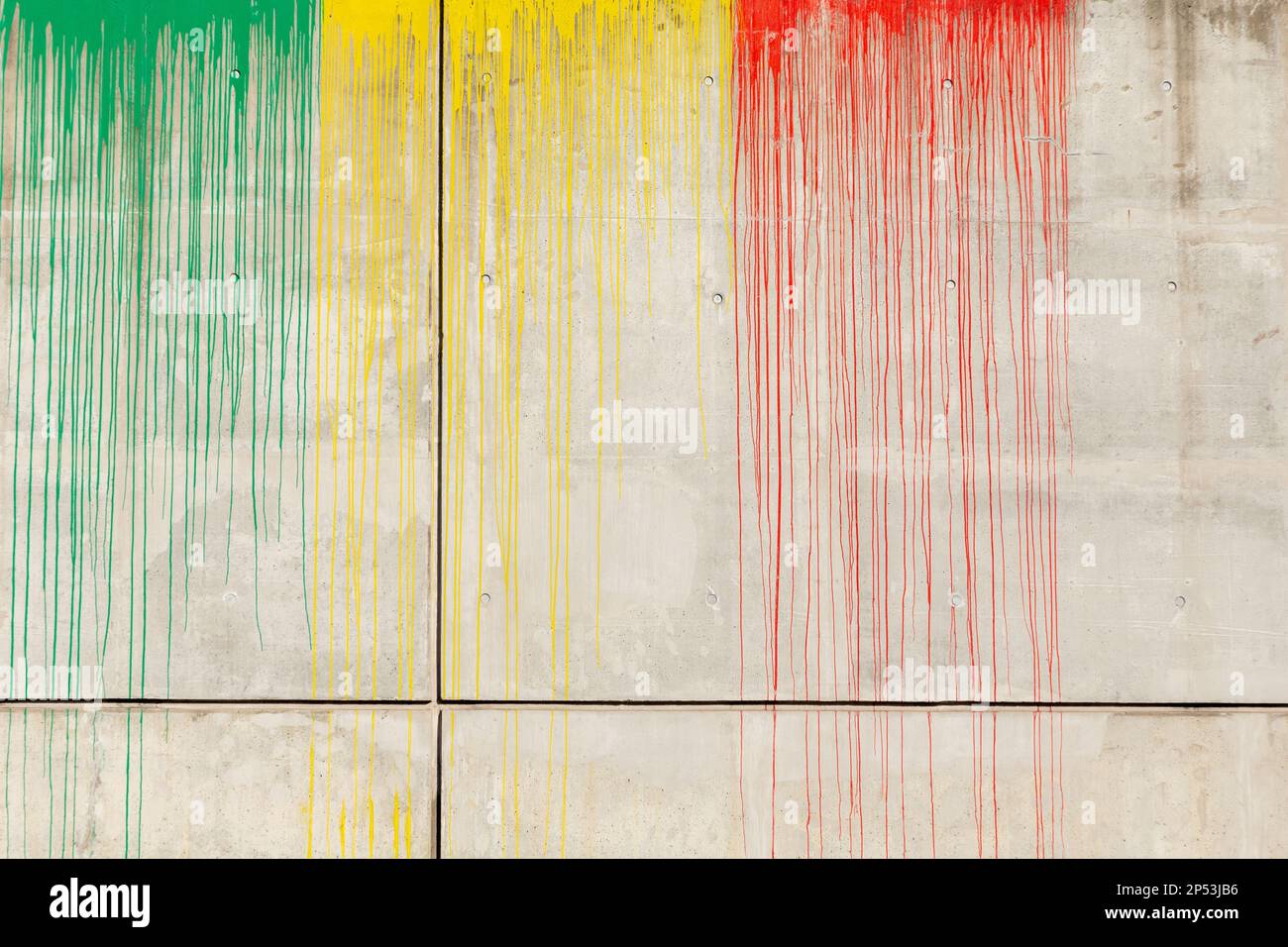 pattern of flowing color at a concrete wall Stock Photo - Alamy