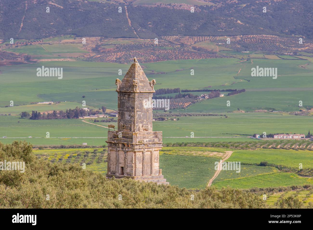 The famous Dougga archaeological site in Tunisia, Africa. World ...
