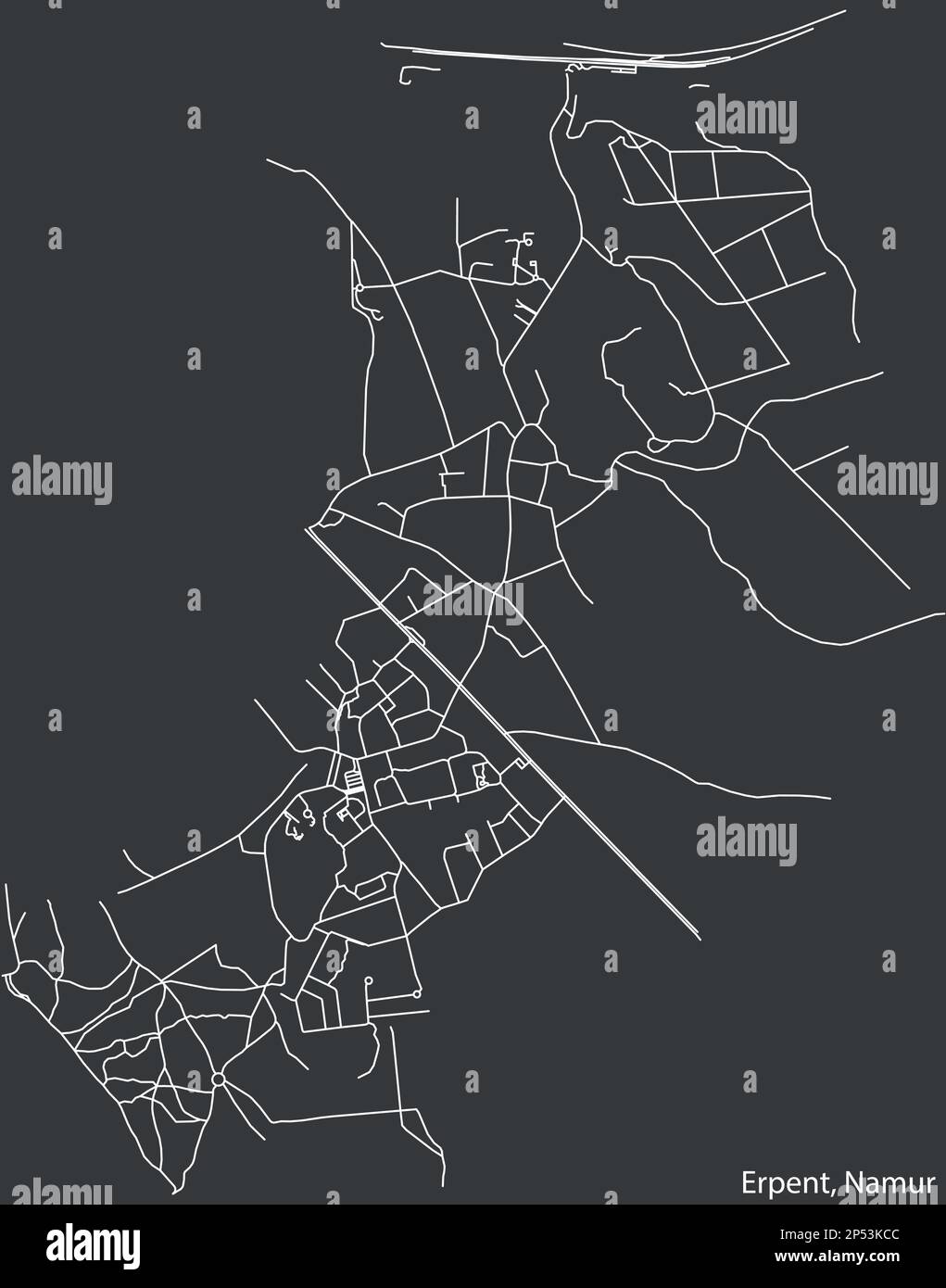 Street roads map of the ERPENT DISTRICT, NAMUR Stock Vector Image & Art ...