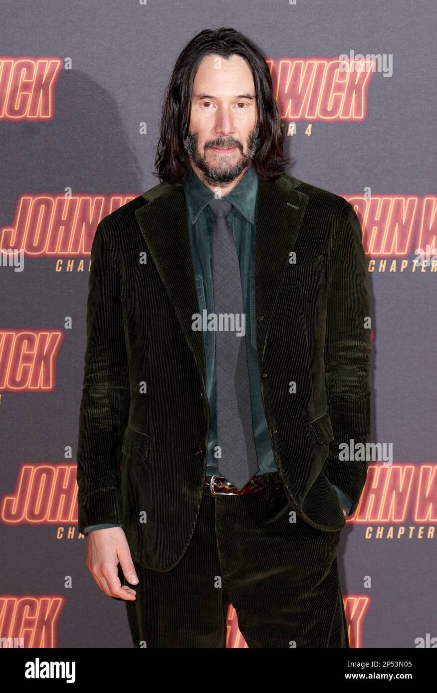 Keanu Reeves attending the gala screening of John Wick: Chapter 4, at ...