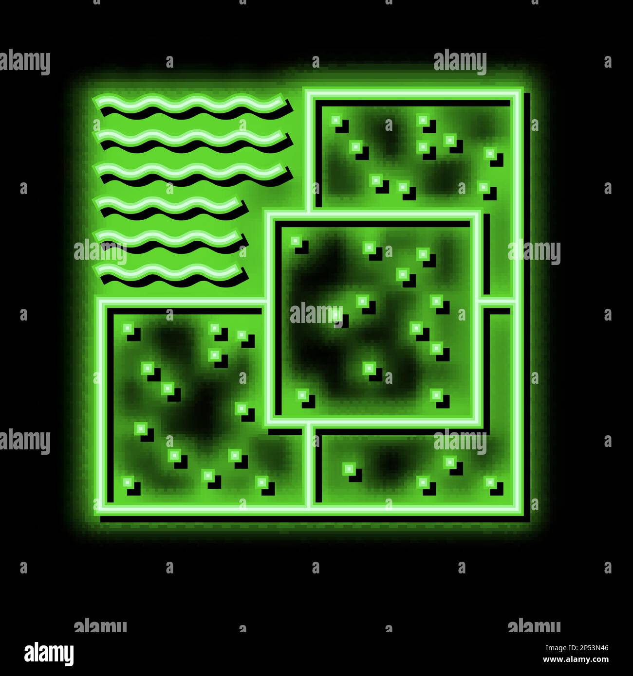 stone flooring neon glow icon illustration Stock Vector Image & Art - Alamy