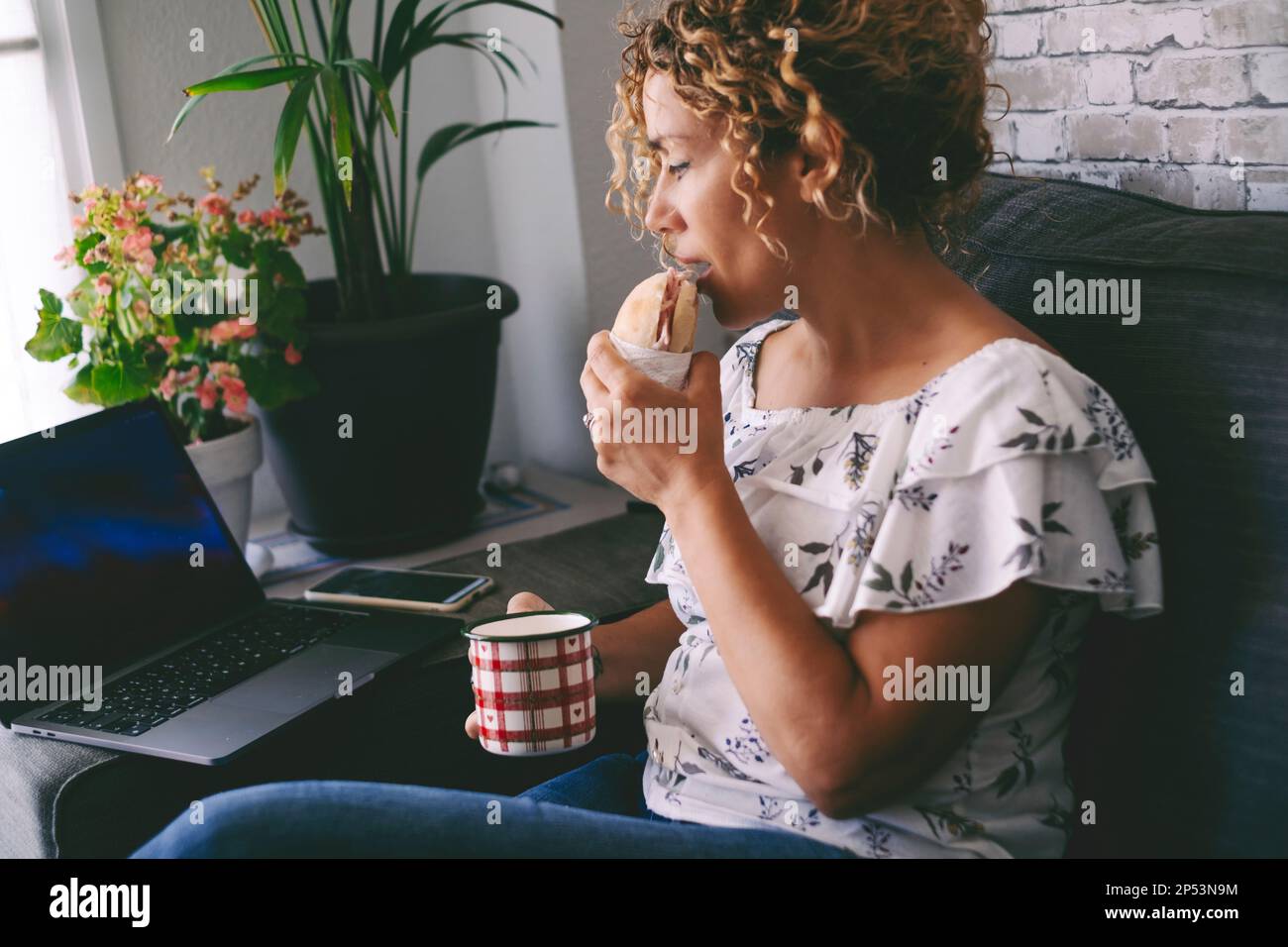 Bad eating habits food nutrition concept lifestyle people. One adult ...