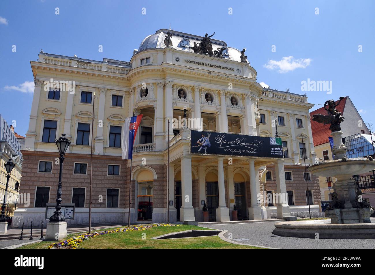 The old Slovak National Theatre building, Slovenské národné divadlo ...