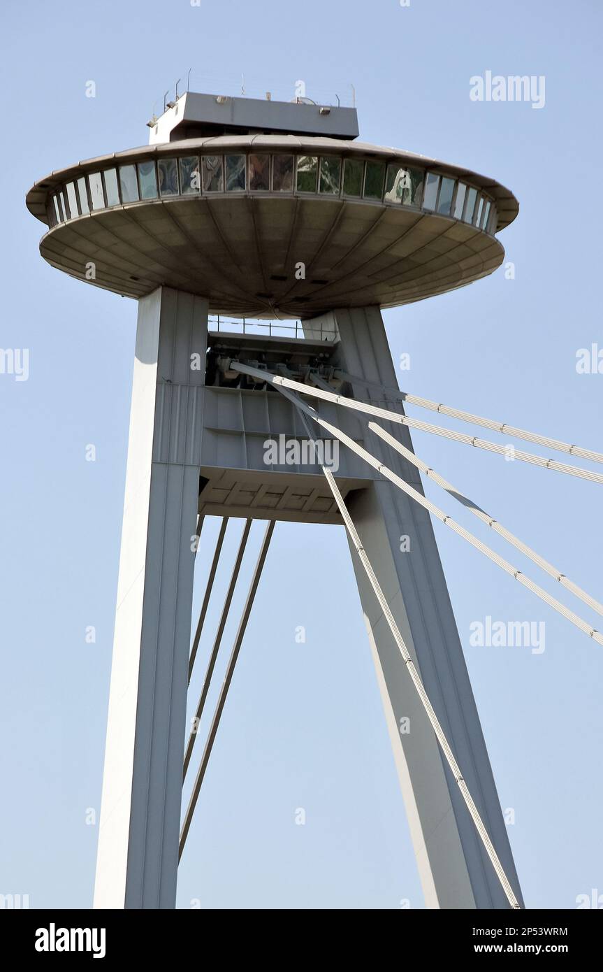 UFO observation tower, Vyhliadková veža UFO, New bridge, Nový most ...