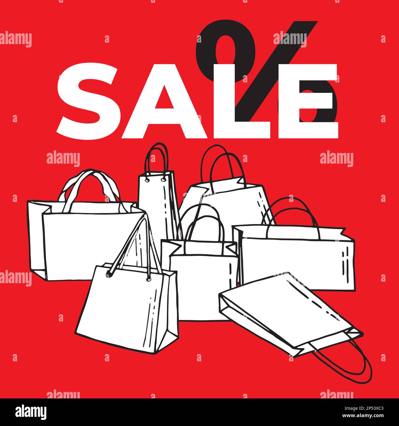 Big Sale Banner Design for shop, online store in cartoon style ...