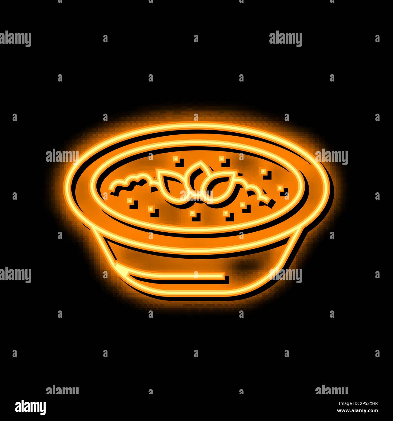 cook with tomato ingredient neon glow icon illustration Stock Vector ...