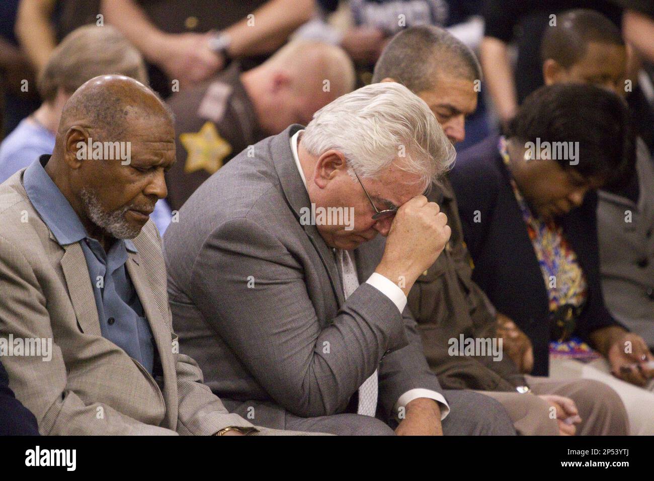 Members of the law enforcement community and the public gathered at ...