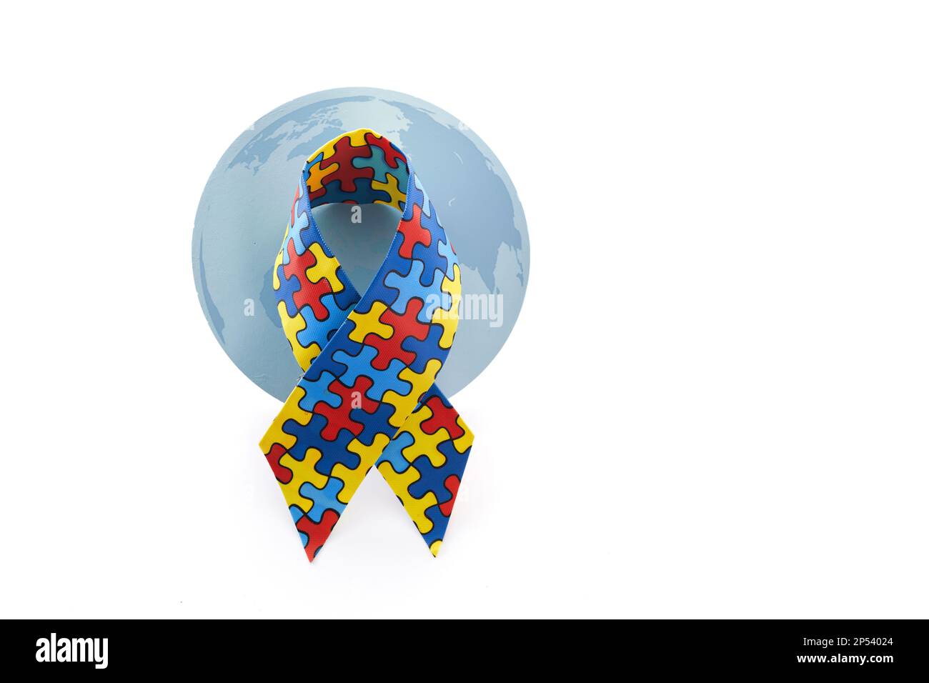 World Autism awareness and pride day or month with Puzzle pattern ...