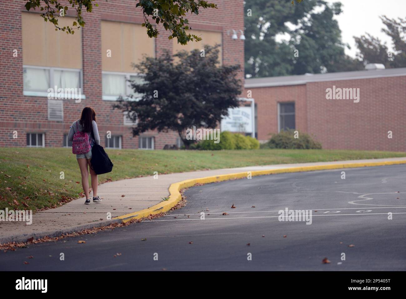 This photo taken Sept. 12, 2013 shows an Oley High School students ...