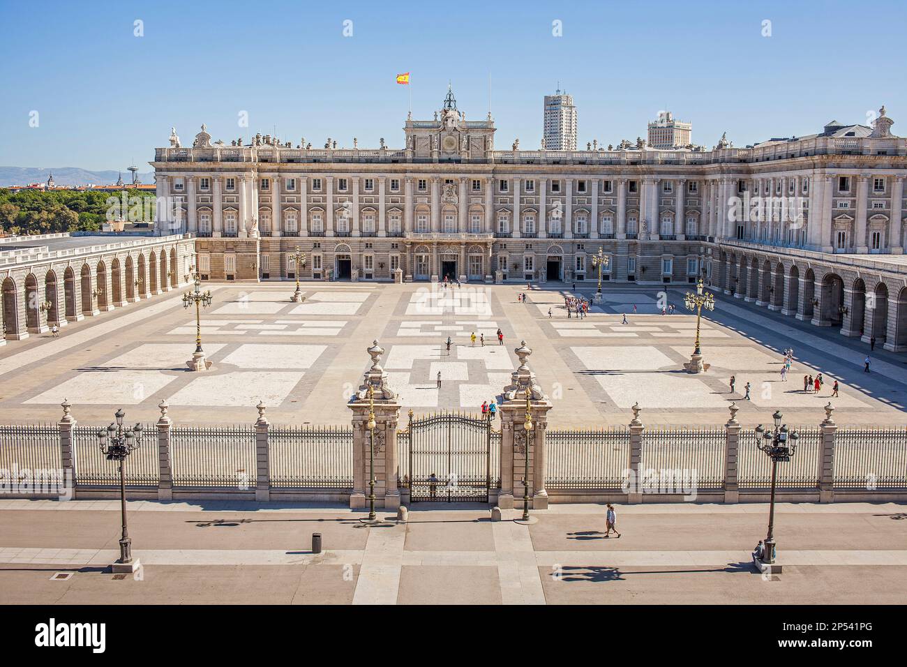 Madrid palacio real aerial hi-res stock photography and images - Alamy