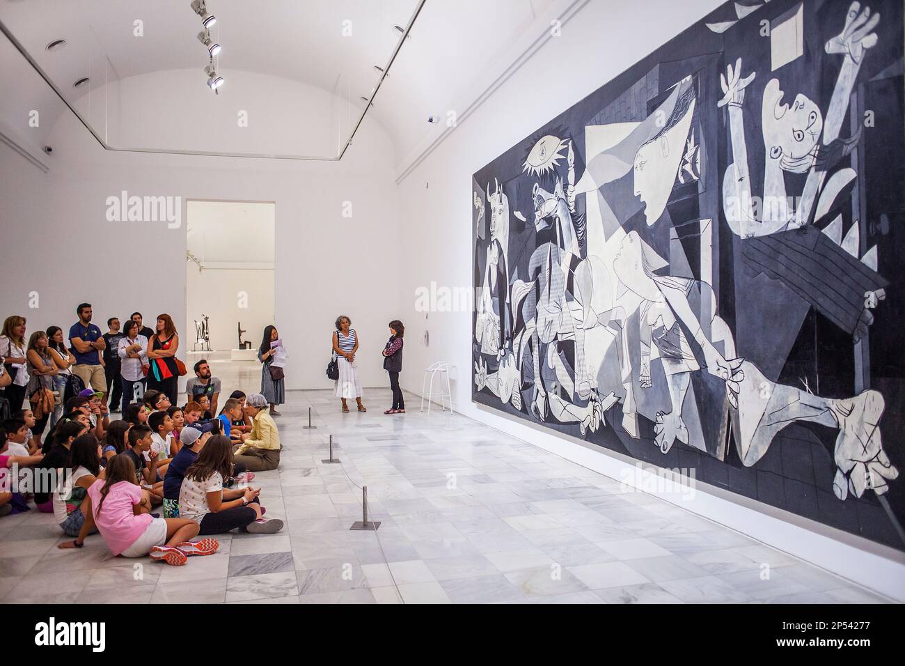 The 'Guernica' painting by Picasso, Reina Sofia National Art Museum, Madrid, Spain Stock Photo ...