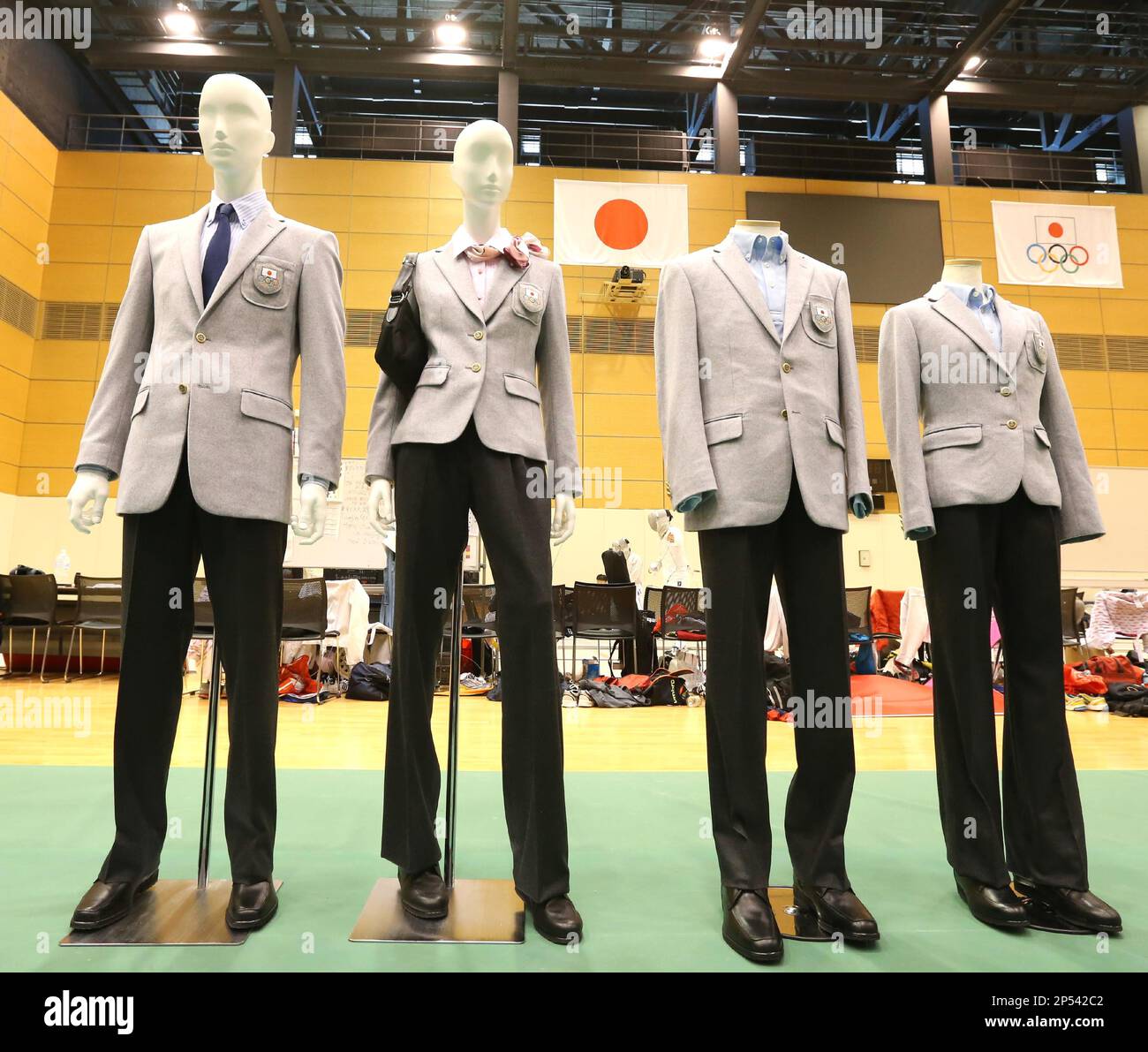 Japanese model official uniforms for the 2014 Winter Olympics in Sochi ...
