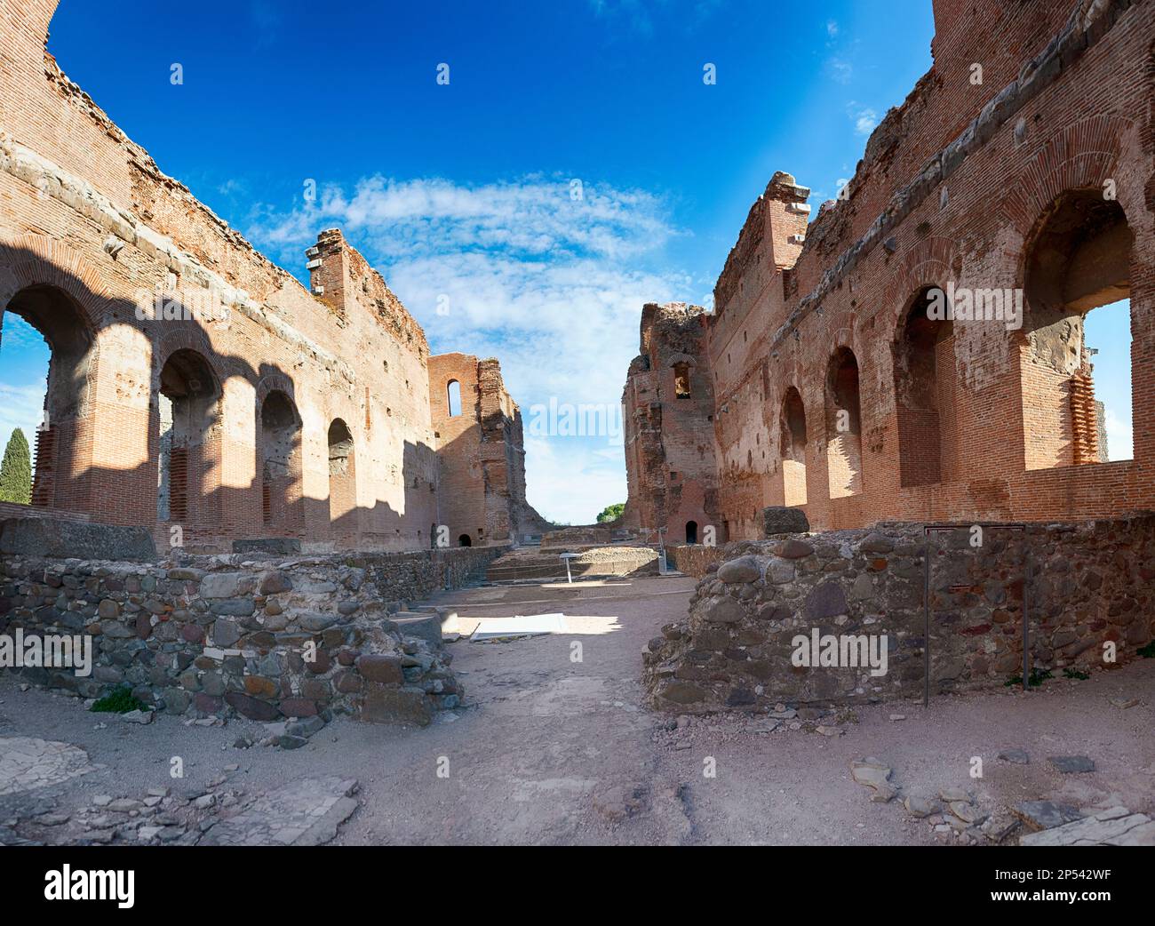 The Red Basilica ruins in Bergama, Turkey. Temple of the Egyptian Gods ...