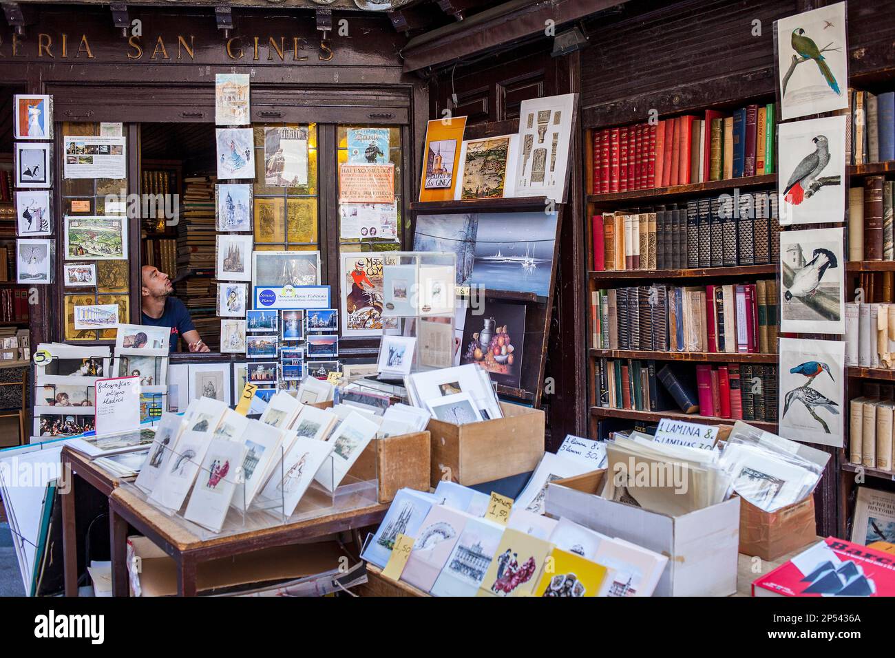 Books stall in Pasadizo de San Gines, Madrid of the Austrians, Madrid ...