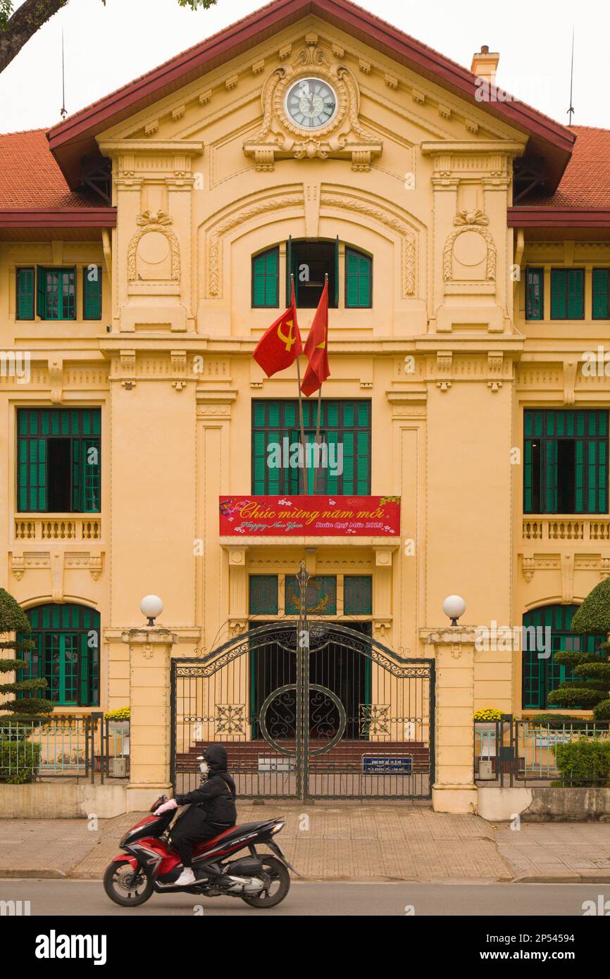 Vietnam, Hanoi, government building, historic architecture Stock Photo ...