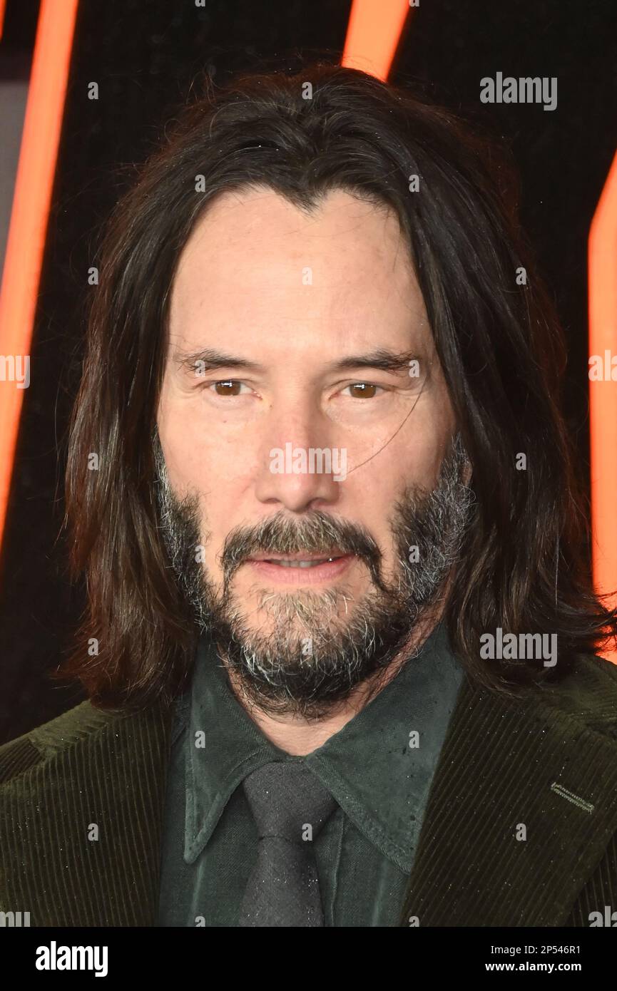 London, UK. 06/03/2023, Keanu Reeves attends the UK gala screening of ...