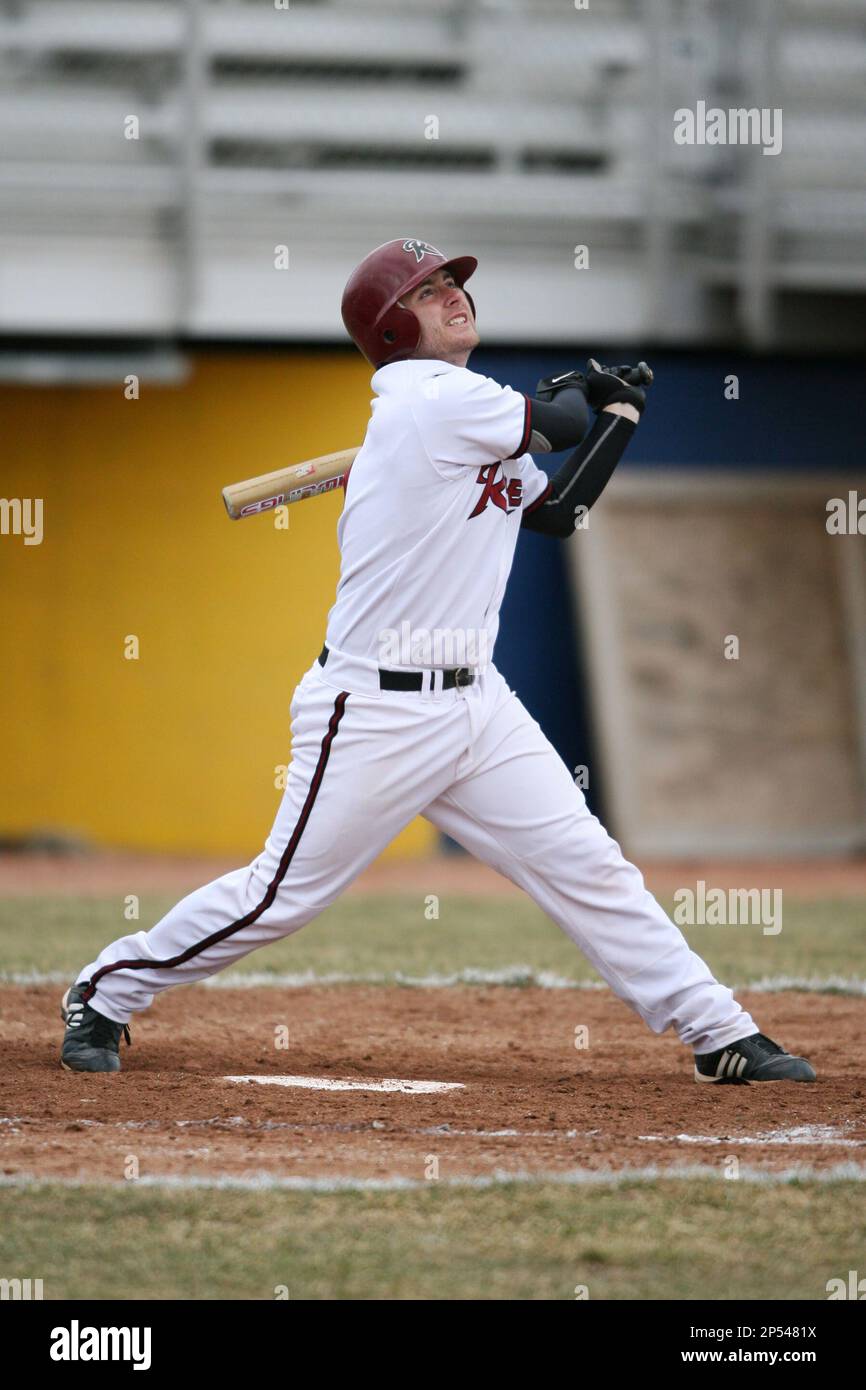 March 22nd 2009: Designated Hitter Eric Woodrow (5) of the Rider ...