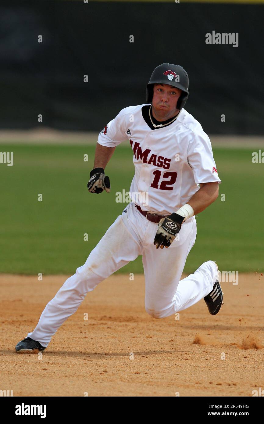 UMass Rich Graef #12 during a game vs Indiana Hoosiers at Lake Myrtle ...
