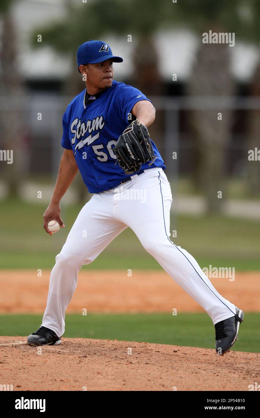 March 22, 2010: Pitcher Jusef Frias (50) of the Long Island Storm ...