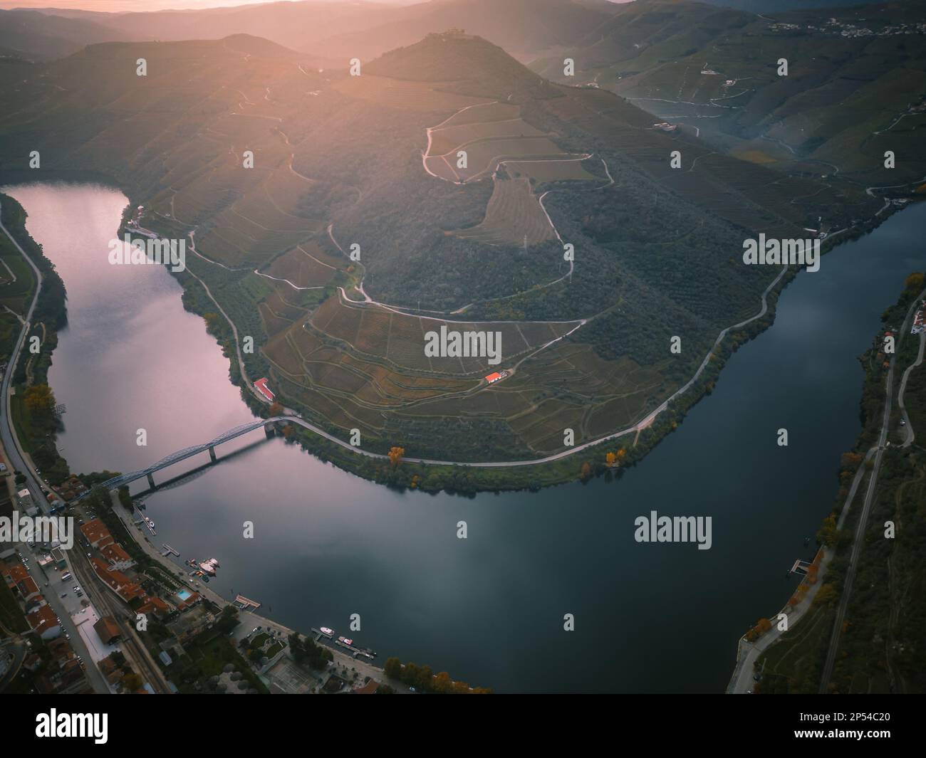 Aerial view of the Douro valley Stock Photo - Alamy