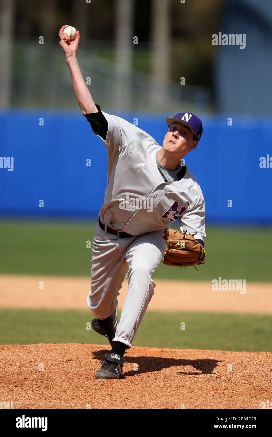 March 23, 2010: Pitcher Luke Farrell of the Northwestern Wildcats ...