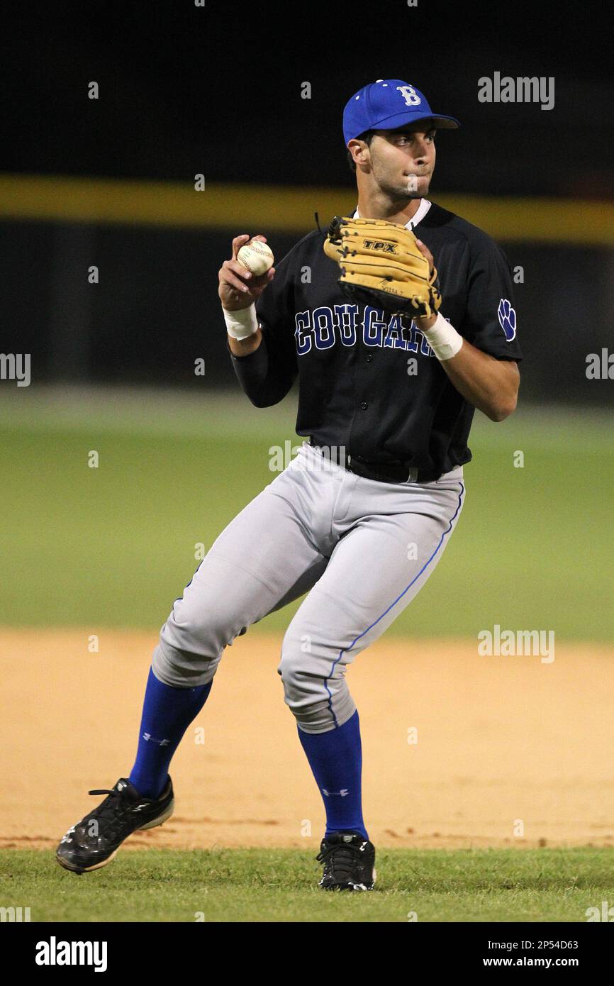 Barron Collier third baseman Alex Viera #7 during a game for the ...