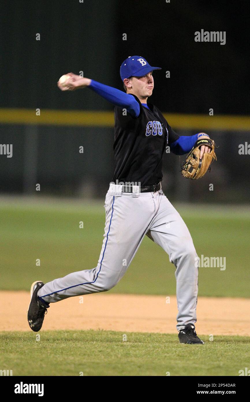 Barron Collier shortstop Zack Tillery #6 during a game for the Sarasota ...