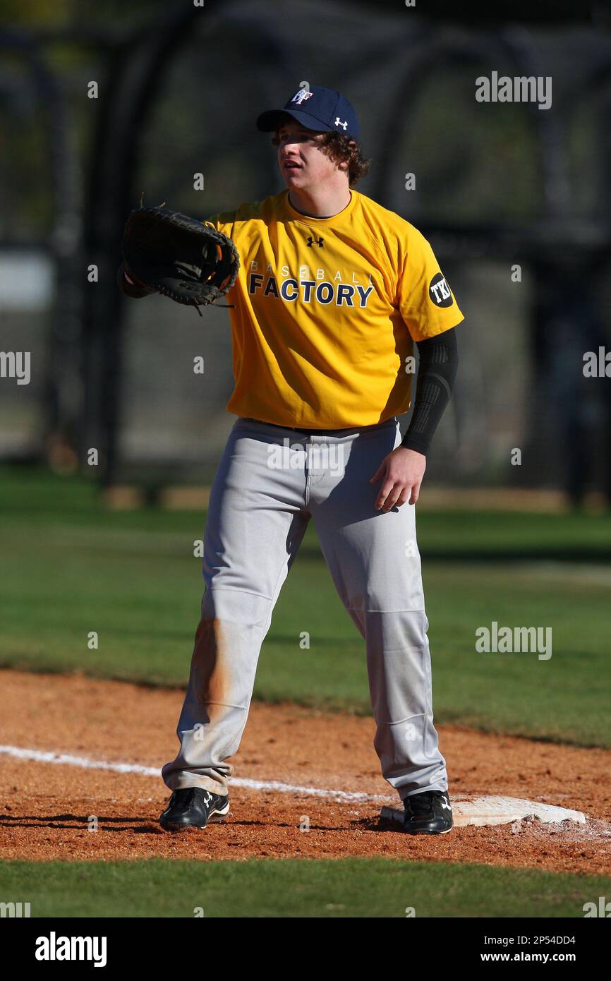 December 29, 2009: John Georgino (8) of the Baseball Factory Shockers ...