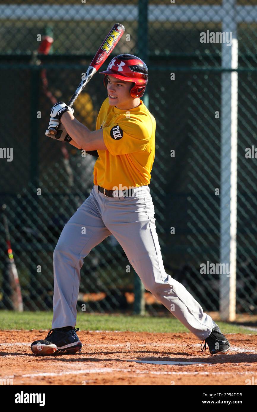 December 29, 2009: Travis Strickler (14) of the Baseball Factory ...