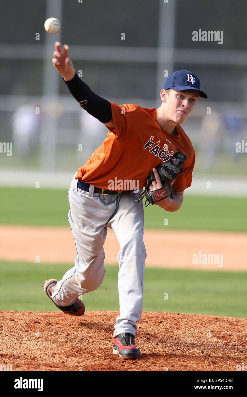 December 28, 2009: Kyle McGowin (7) of the Baseball Factory Longhorns ...