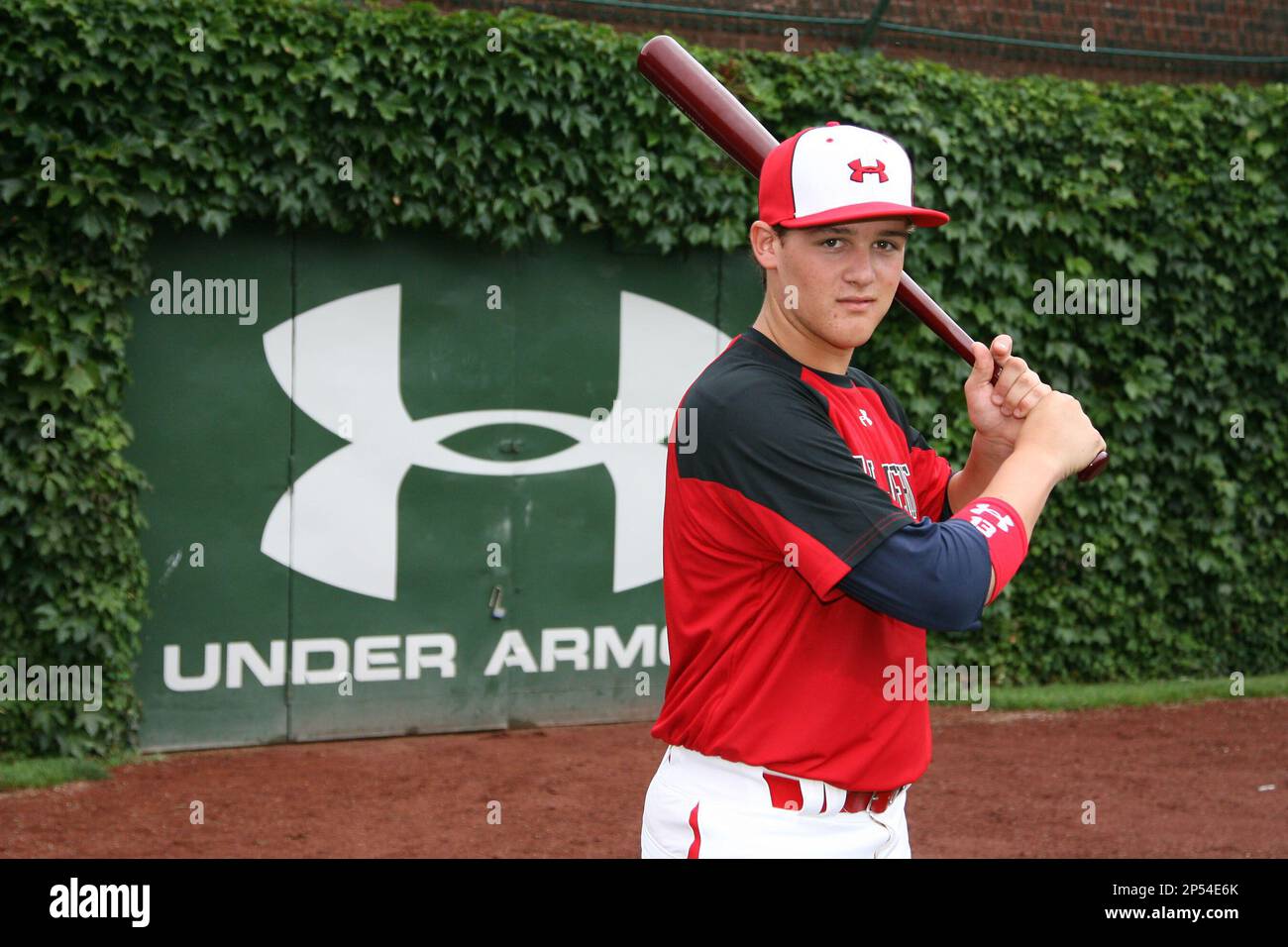 August 7, 2009: First Baseman Austin Southall (13) of Team One poses ...