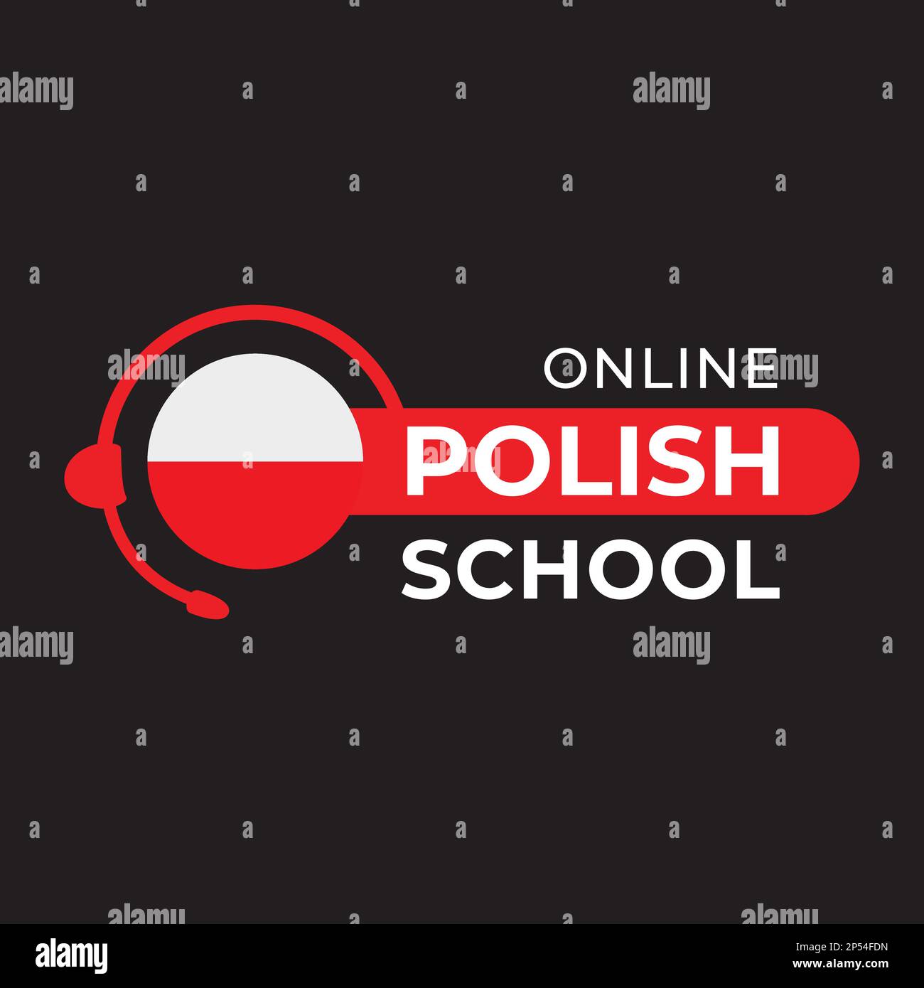 Vector logo of the Polish language school Stock Vector Image & Art - Alamy
