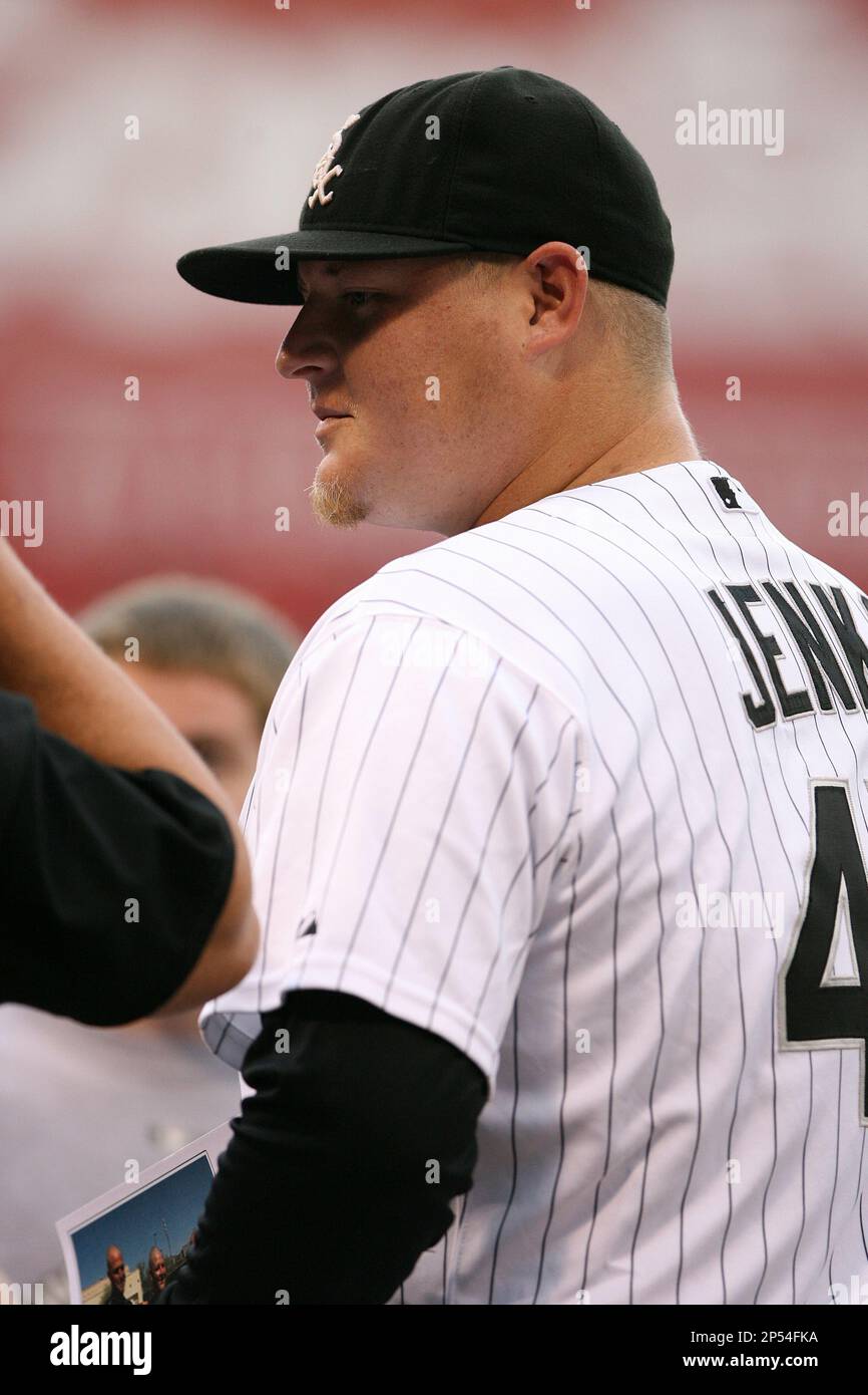 Bobby Jenks of the Chicago White Sox before a game against the Florida ...