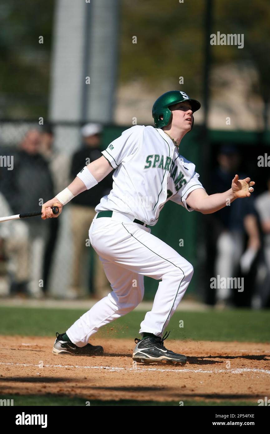February 20, 2009: First baseman Jeff Holm (27) of Michigan State ...