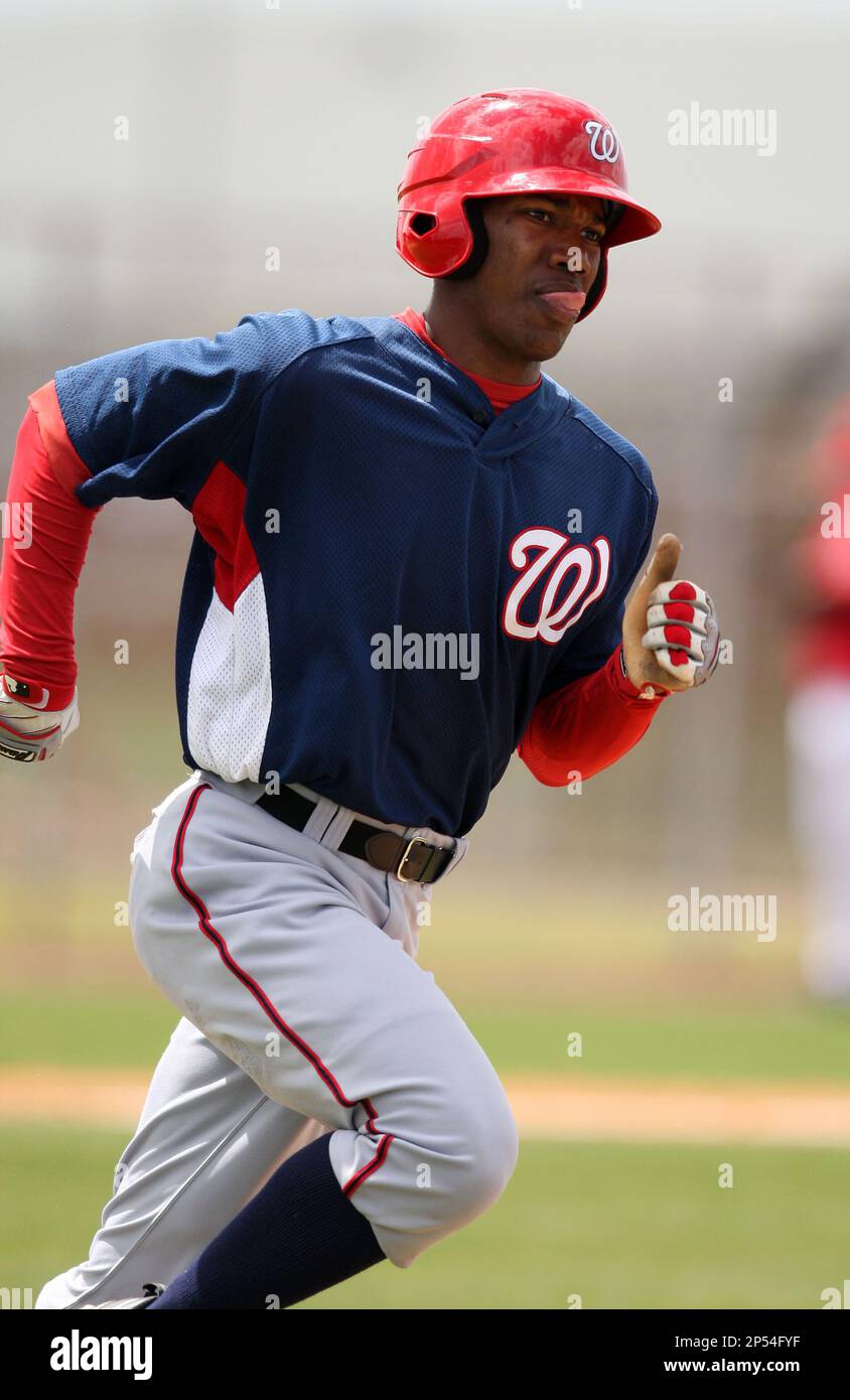 March 22, 2010: Outfielder Destin Hood of the Washington Nationals ...