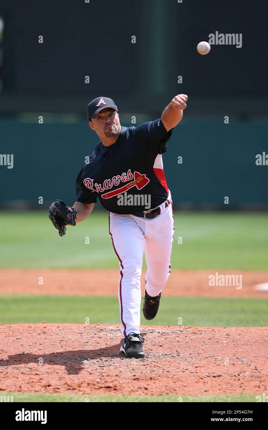 March 23rd 2008: Mike Hampton of the Atlanta Braves during a Spring Training game at Osceola ...