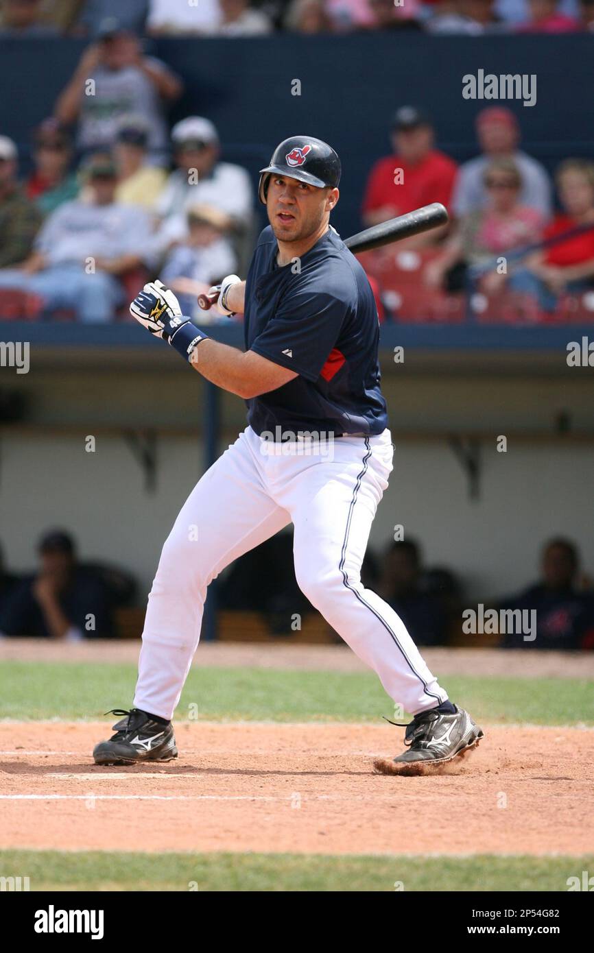 March 20th 2008: Travis Hafner of the Cleveland Indians during a Spring ...