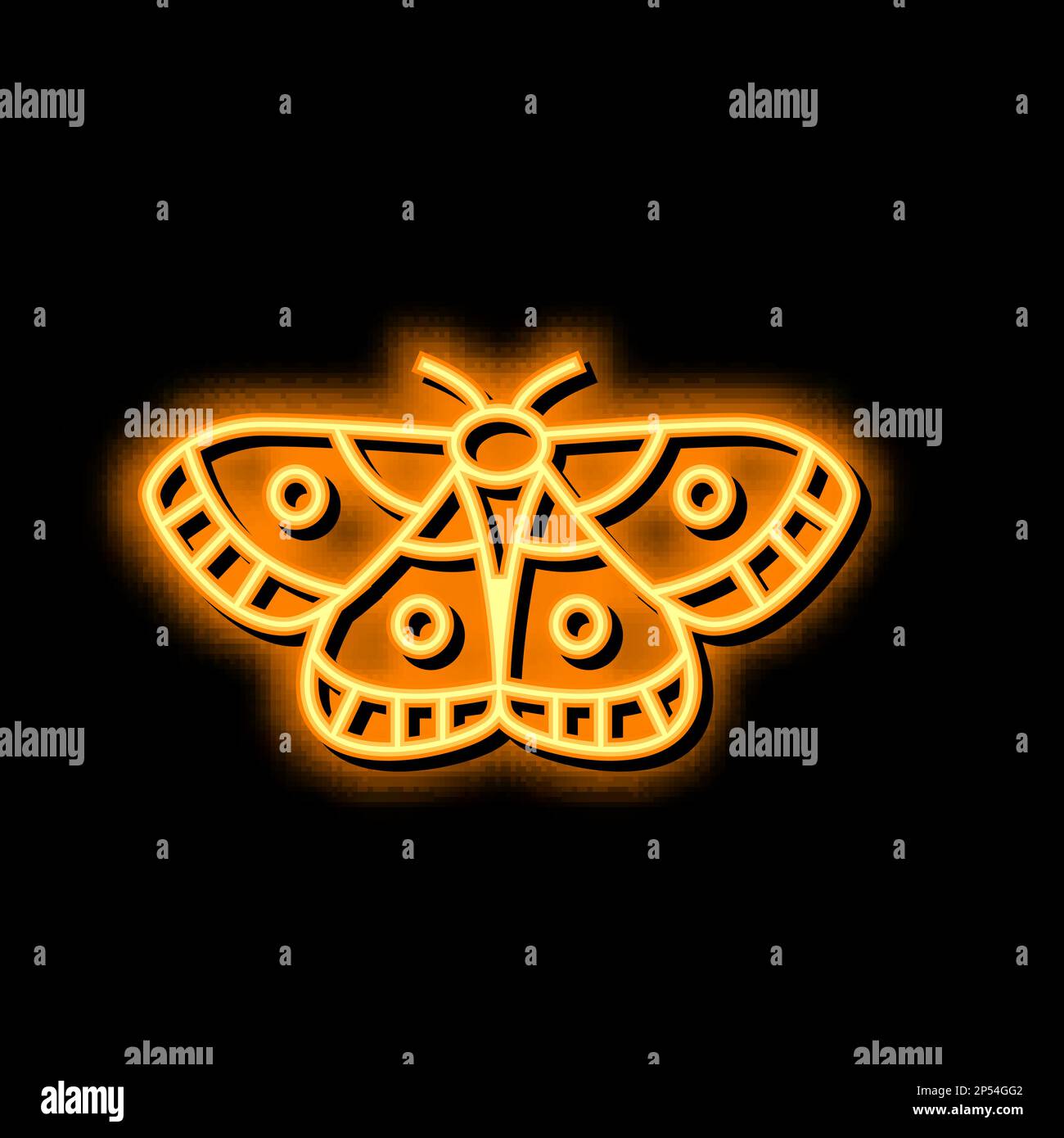 moth insect neon glow icon illustration Stock Vector Image & Art - Alamy