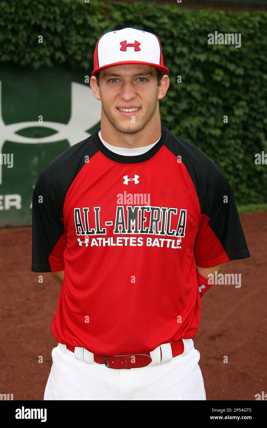 August 7, 2009: Catcher Jacob Felts (20) of Team One poses for a photo ...