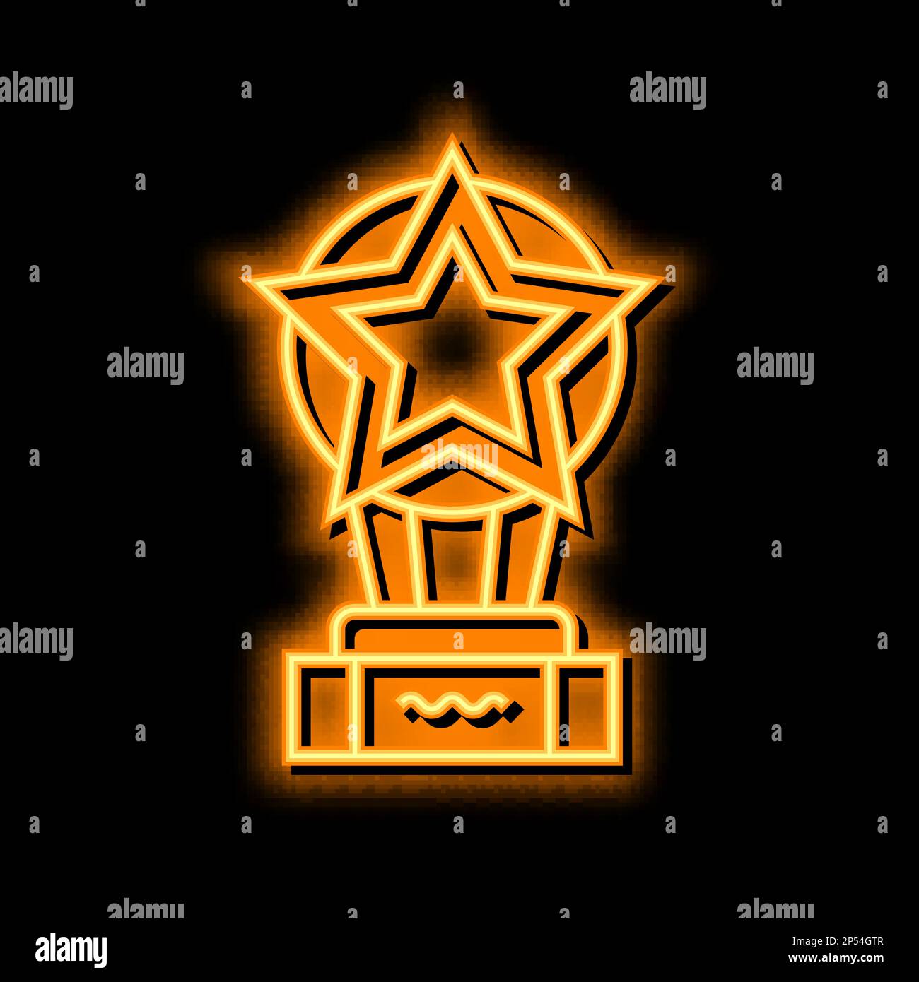star award neon glow icon illustration Stock Vector Image & Art - Alamy