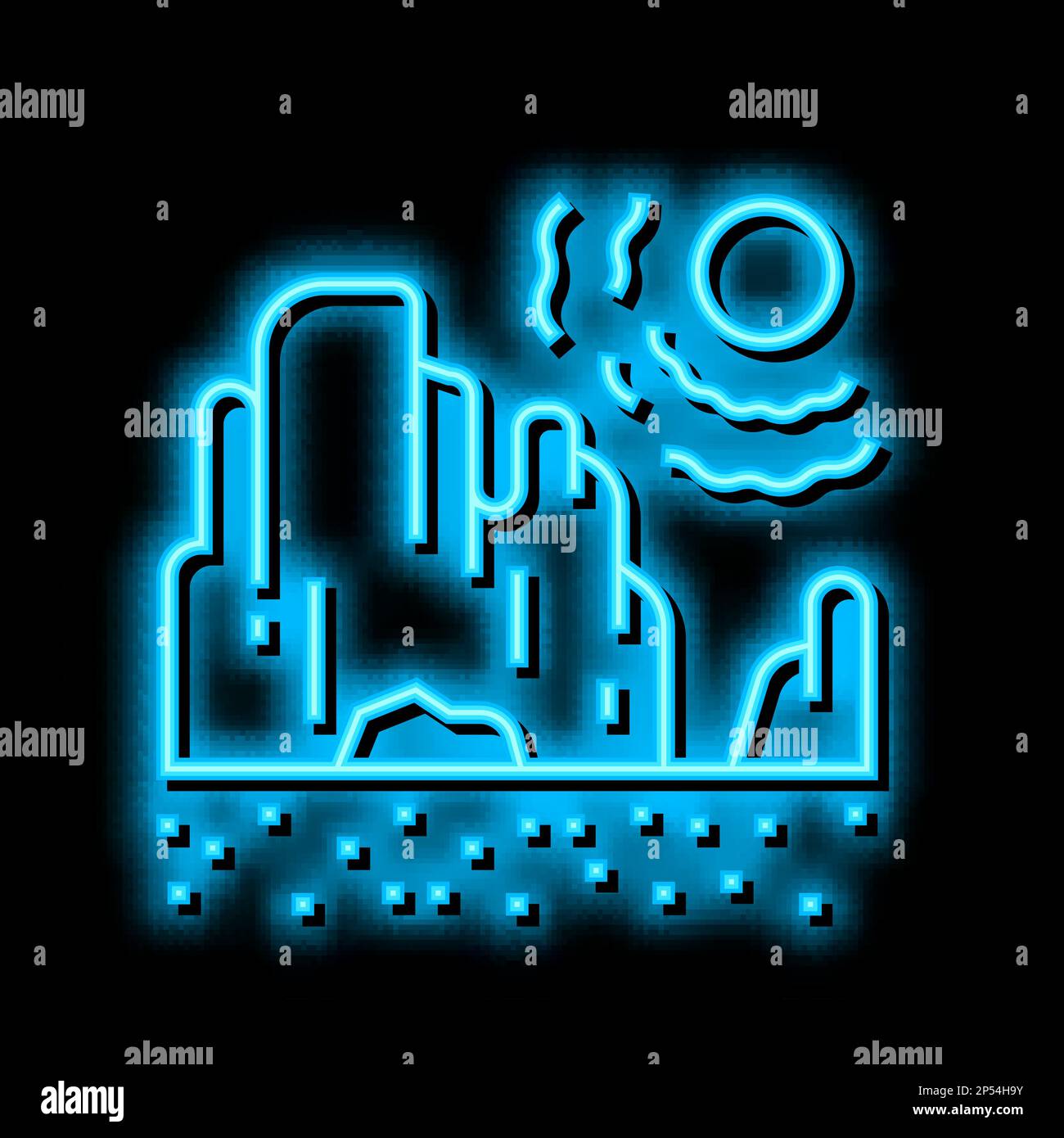 drought land neon glow icon illustration Stock Vector Image & Art - Alamy