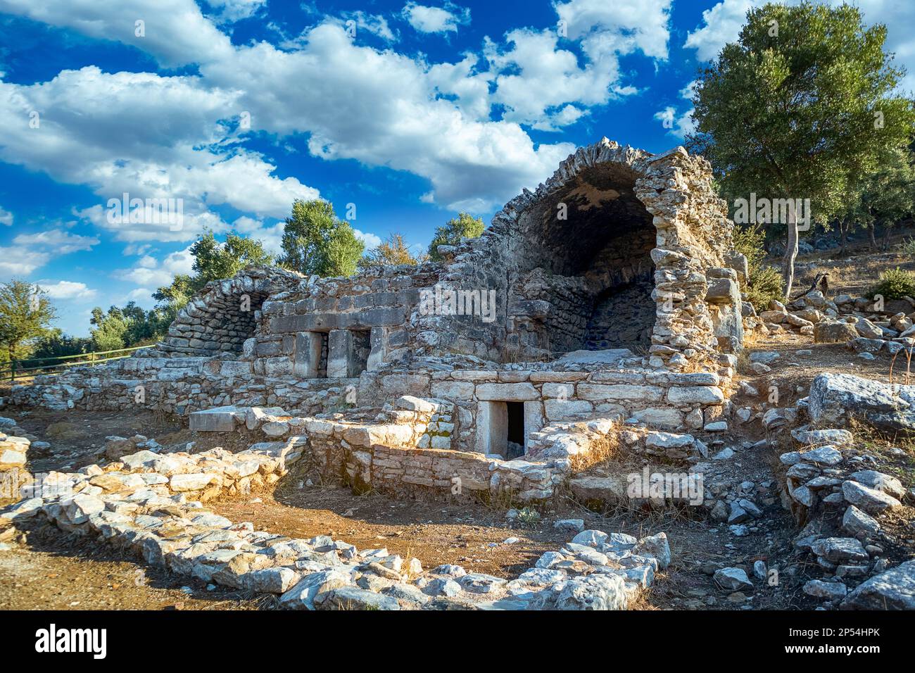The Temple of Zeus Lepsinos at Euromos Ruins in Milas, Mugla, Turkey ...