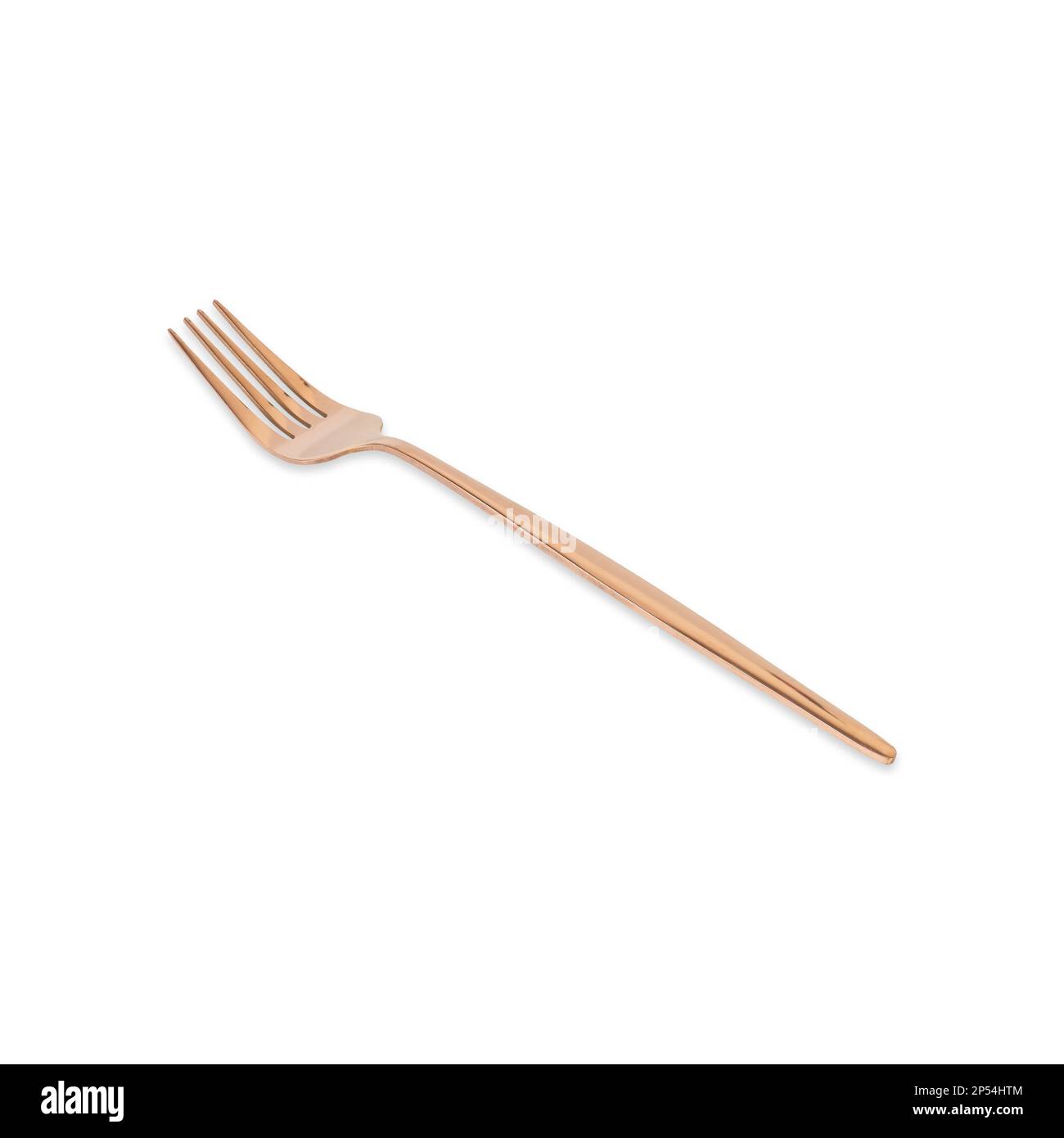 Metal fork isolated over white background Stock Photo - Alamy