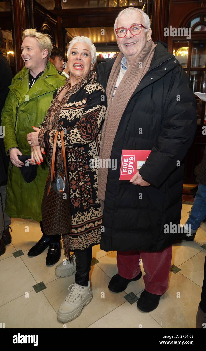Denise Welch and Christopher Biggins attending the West End opening of ...