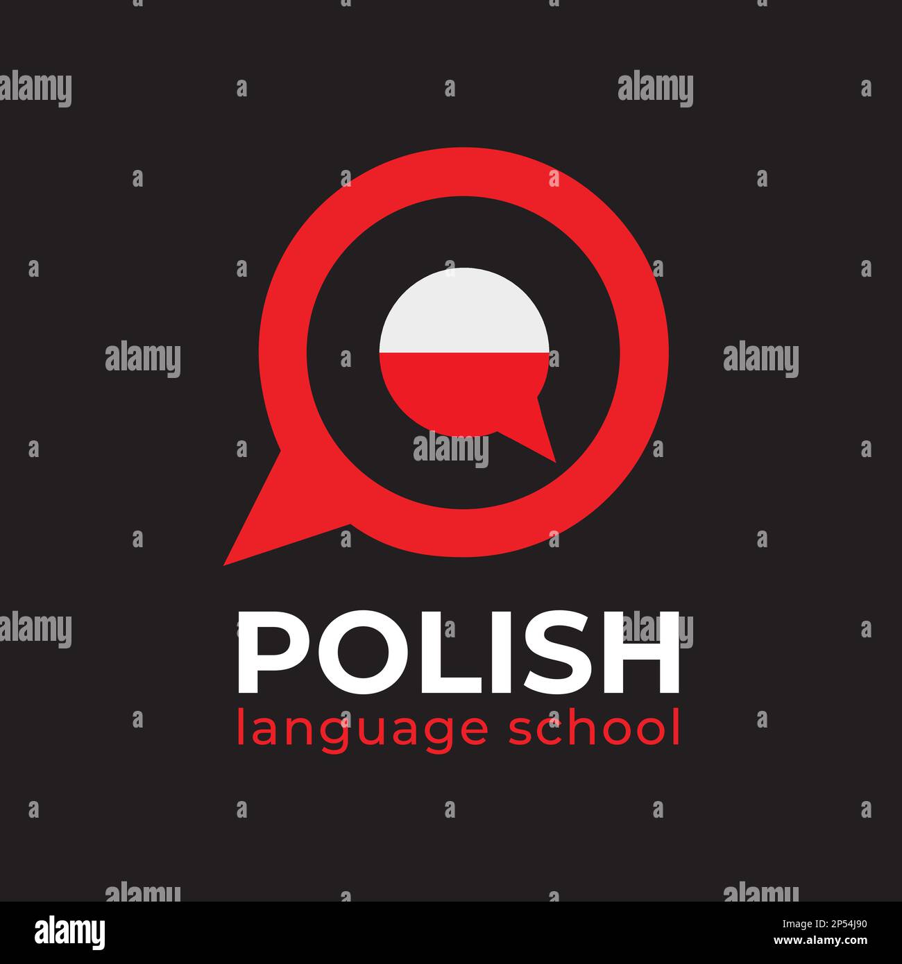 Vector logo of the Polish language school Stock Vector Image & Art - Alamy