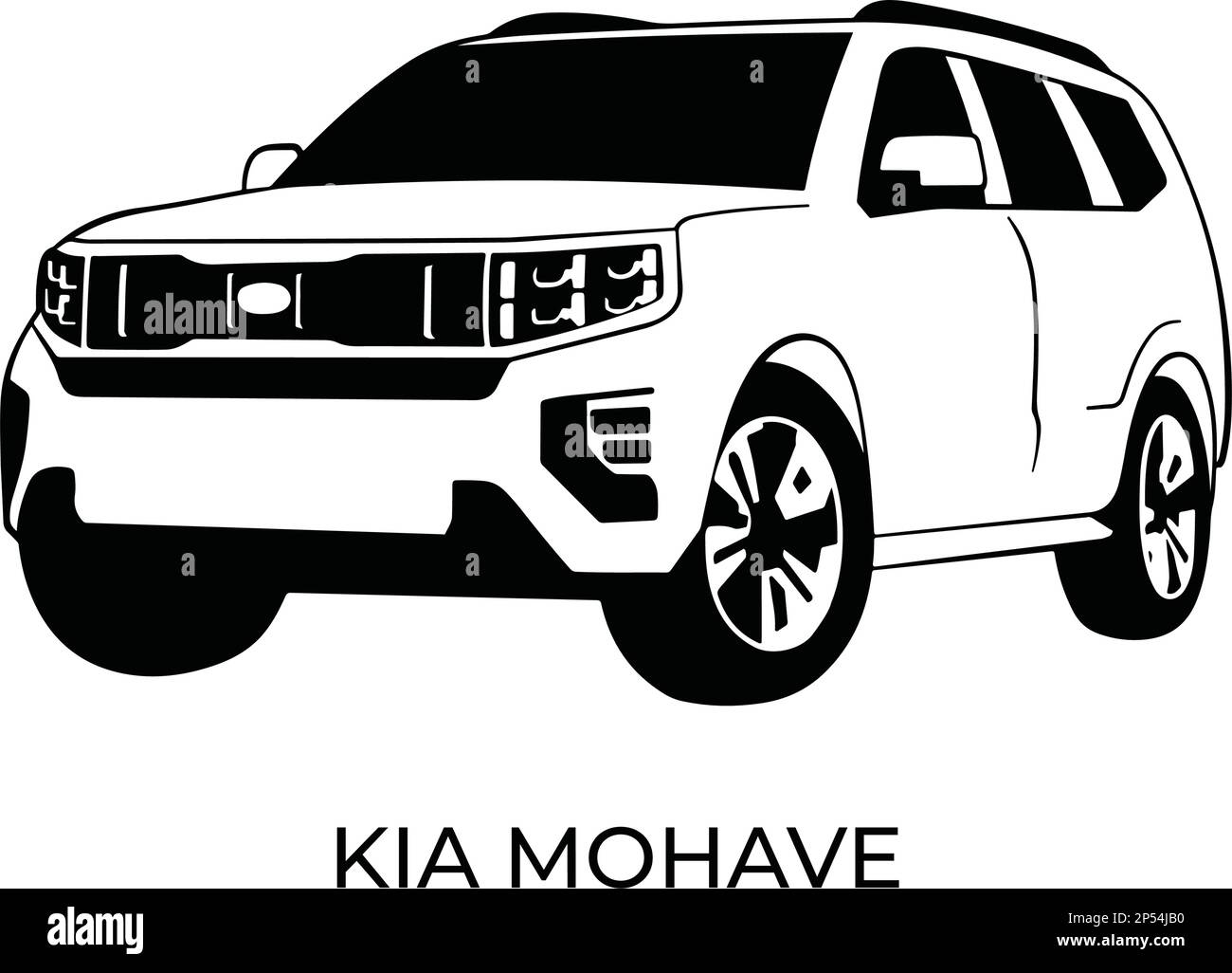 Vector silhouettes, icons of Kia brand cars Stock Vector Image & Art ...